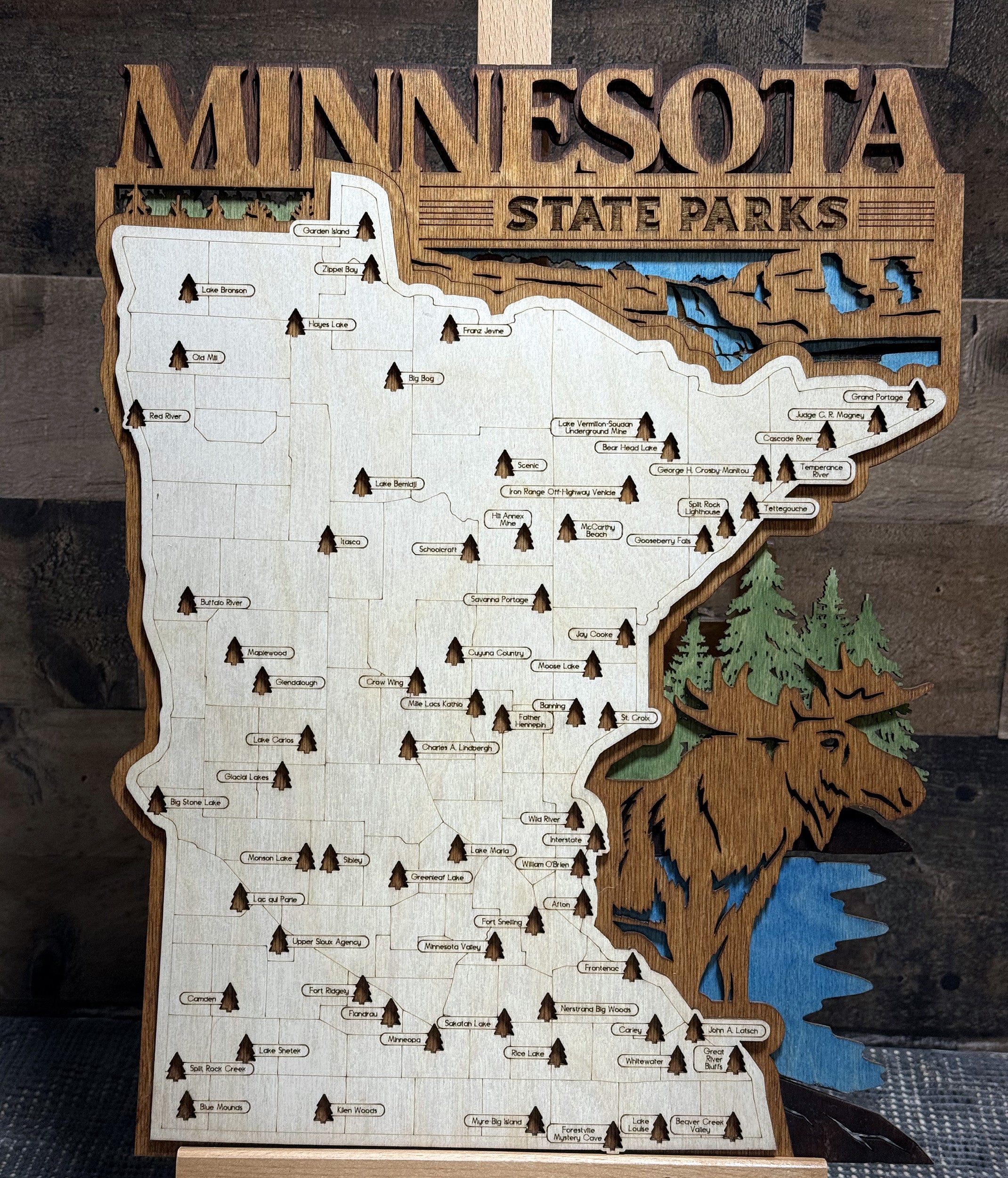 Minnesota State Parks Map - With Adventure Markers! | Laser Lakes 218 ...